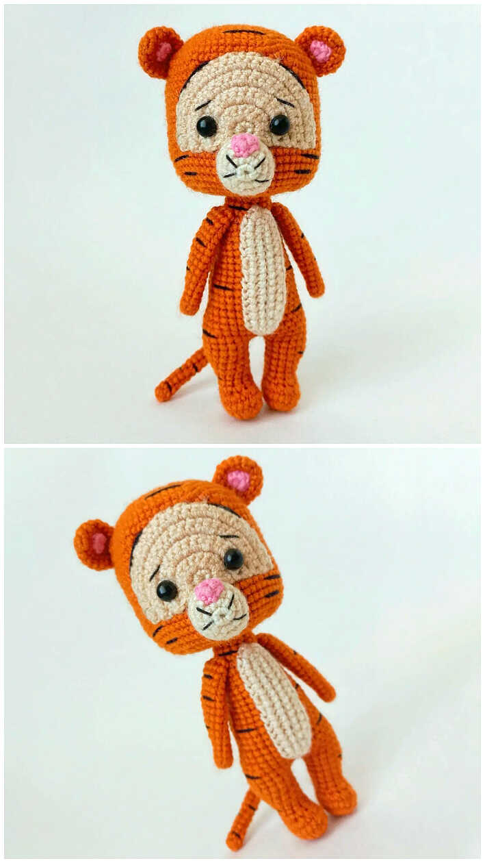 Amigurumi Mini Tiger Crochet Free Pattern - Amigurumi Free Patterns
