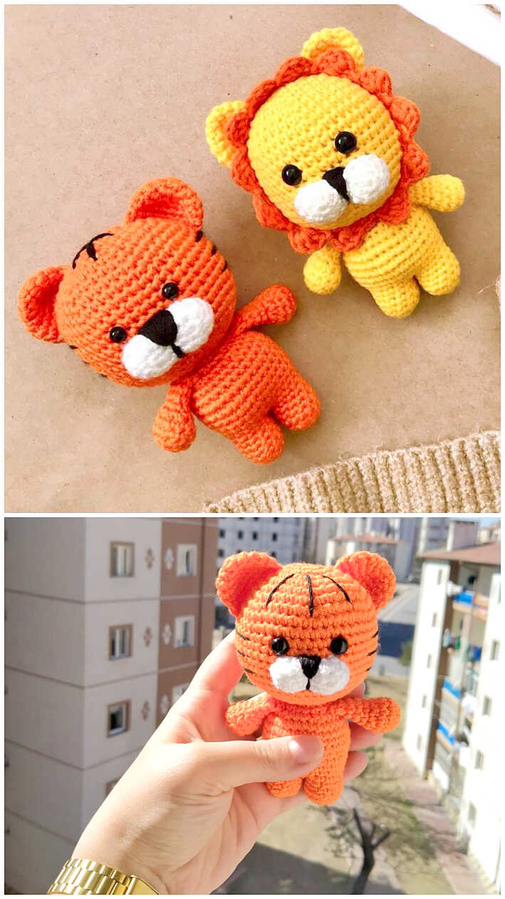 Amigurumi Mini Tiger Crochet Free Pattern - Amigurumi Free Patterns