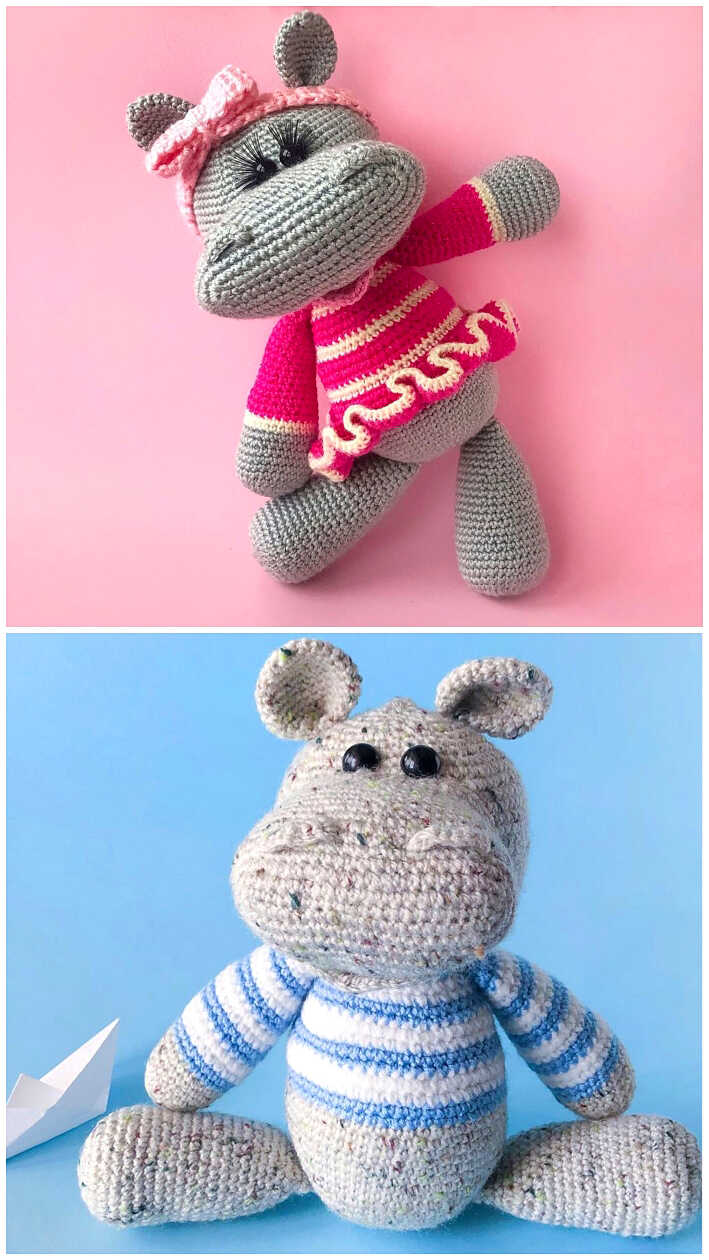 Crochet Hippo Amigurumi Free Pattern - Amigurumi Free Patterns